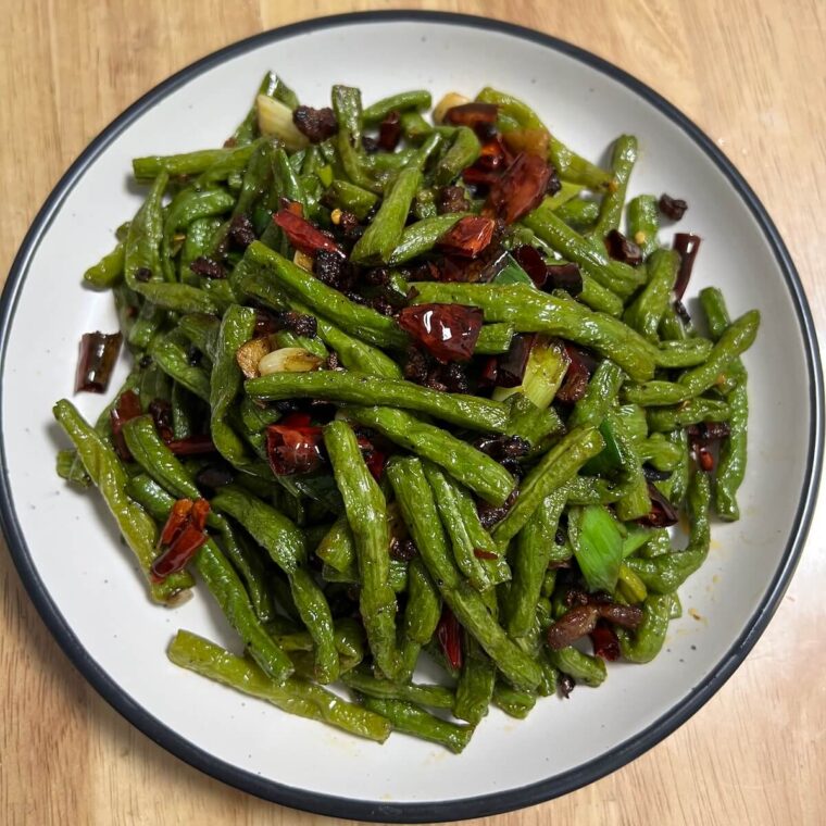 Sichuan Chinese Long Beans & Pork - My Chinese Home Kitchen
