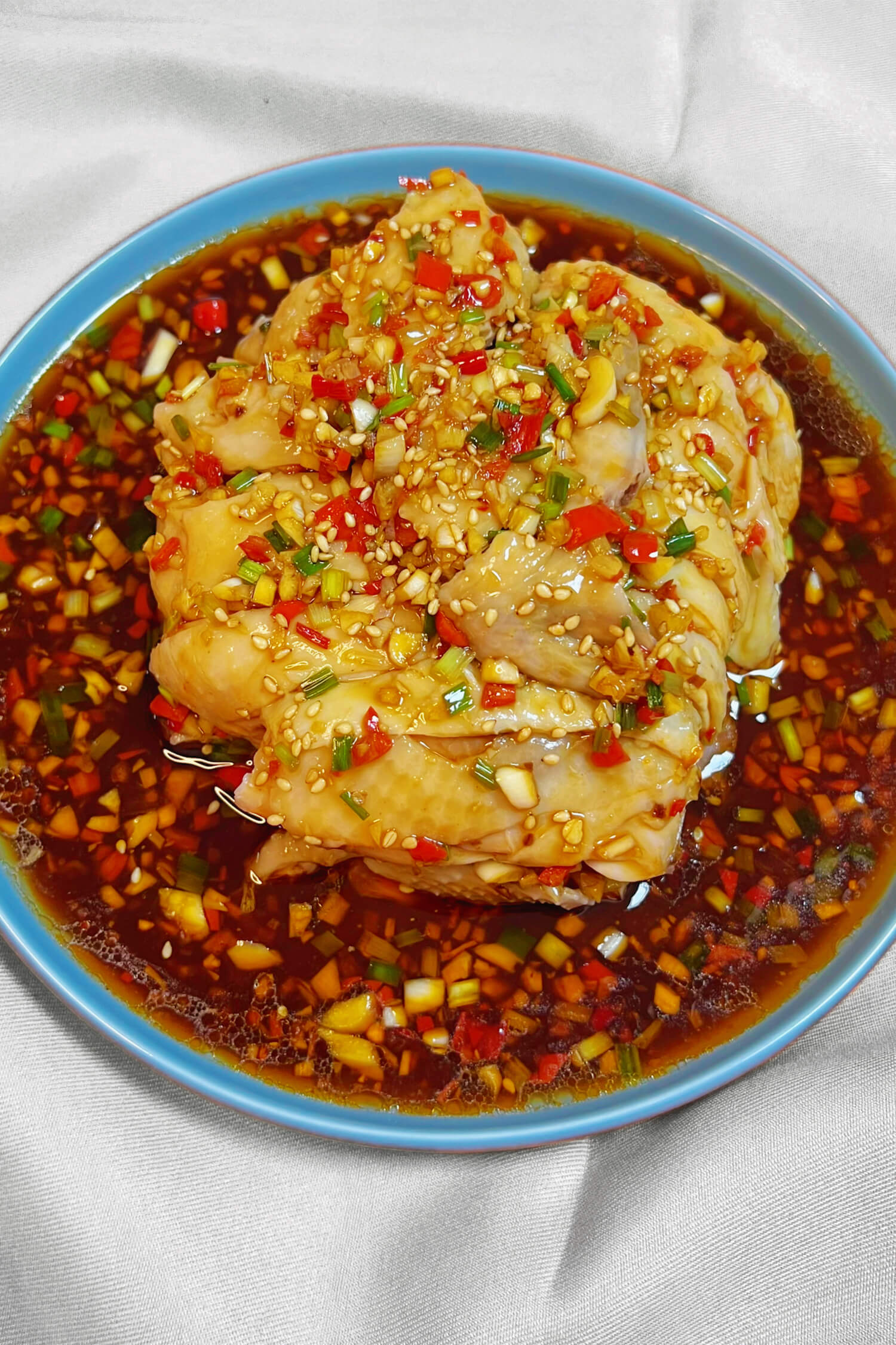 Sichuan Mouth-watering Chicken (口水鸡 Kǒushuǐ Jī) - My Chinese Home Kitchen