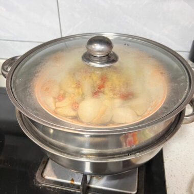 Jing's Spicy Steamed Taro - My Chinese Home Kitchen